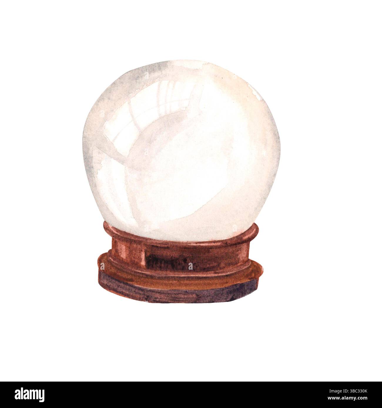 Watercolor christmas decoration snow globe Cut Out Stock Images ...