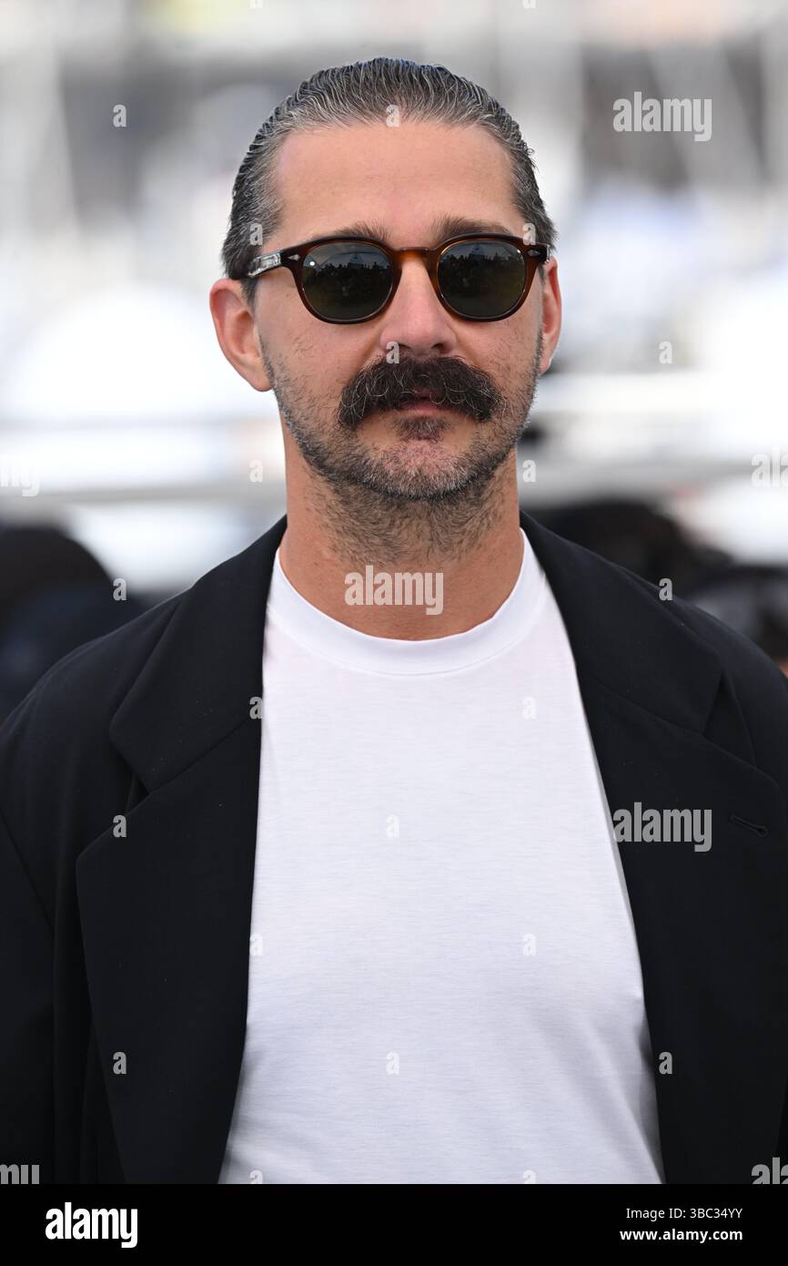 Shia LaBeouf poses during the Slauson Rec photocall, at the 78th Cannes ...