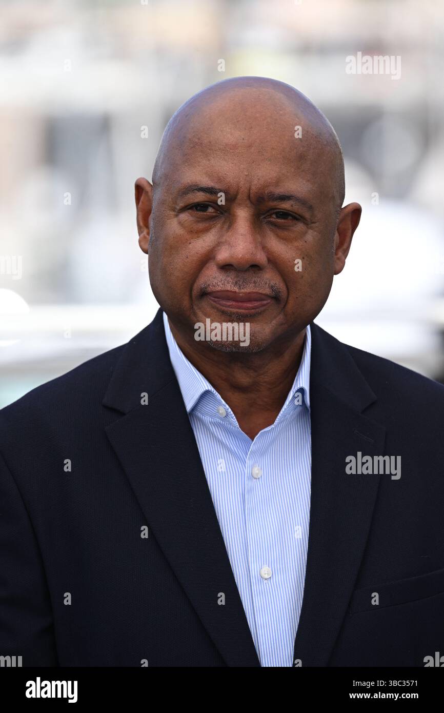 Raoul Peck during the Orwell: 2+2=5 photocall, at the 78th Cannes Film ...