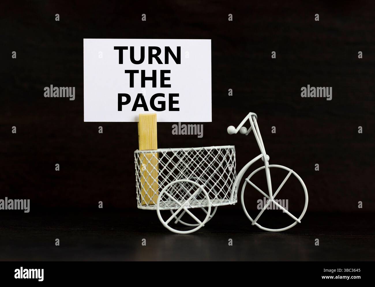 Turn the page symbol. Concept words Turn the page on beautiful white ...