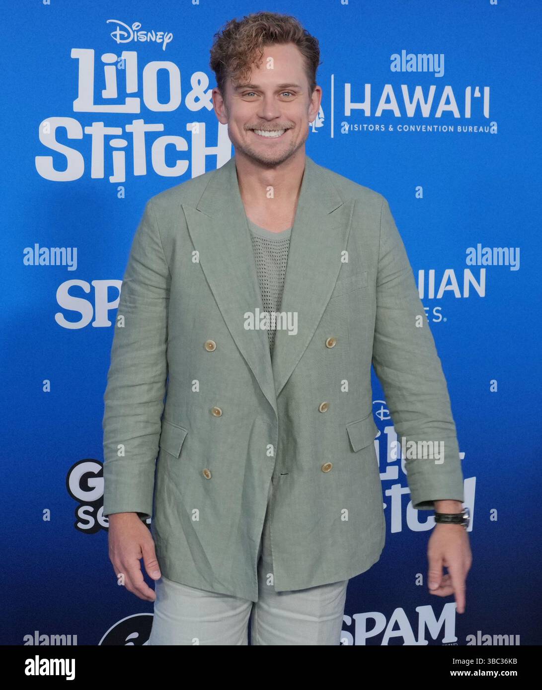 Los Angeles, USA. 14th Apr, 2025. Billy Magnussen arrives at the Disney ...