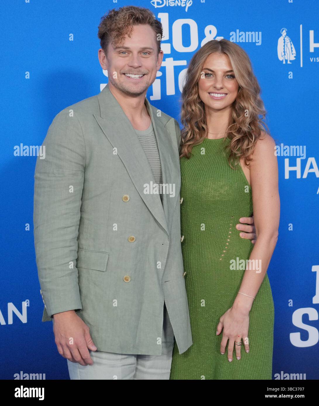 Los Angeles, USA. 14th Apr, 2025. (L-R) Billy Magnussen and Erica ...