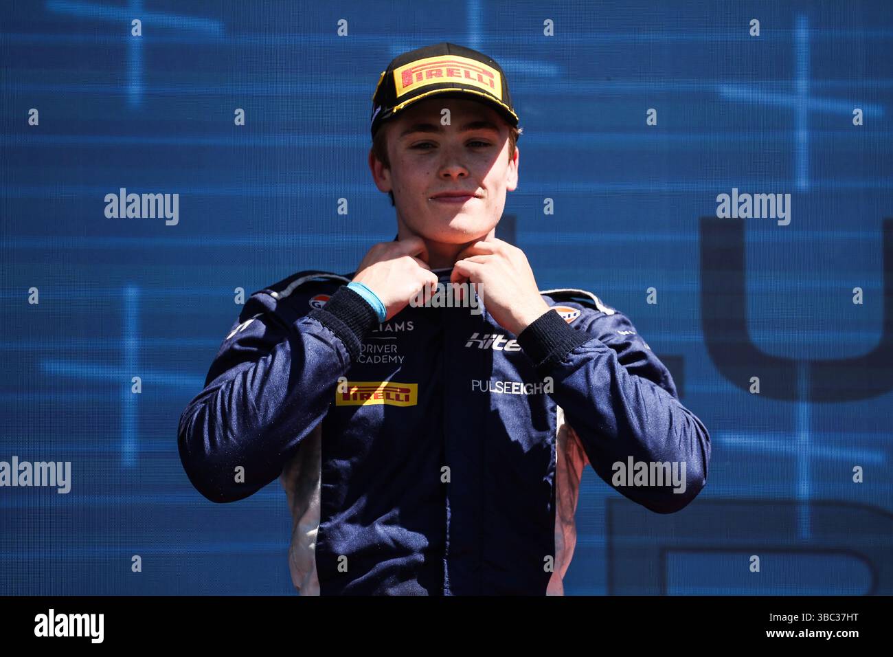 BROWNING Luke (gbr), Hitech TGR, Dallara F2 2024, portrait podium ...