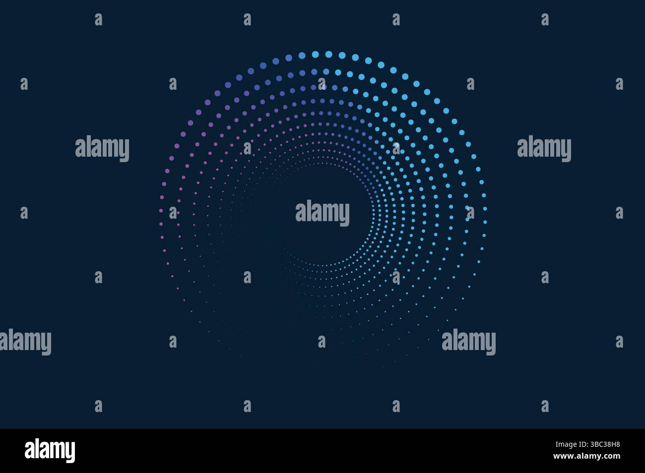 circle dot halftone round dotted frames. Design element for frame, logo ...