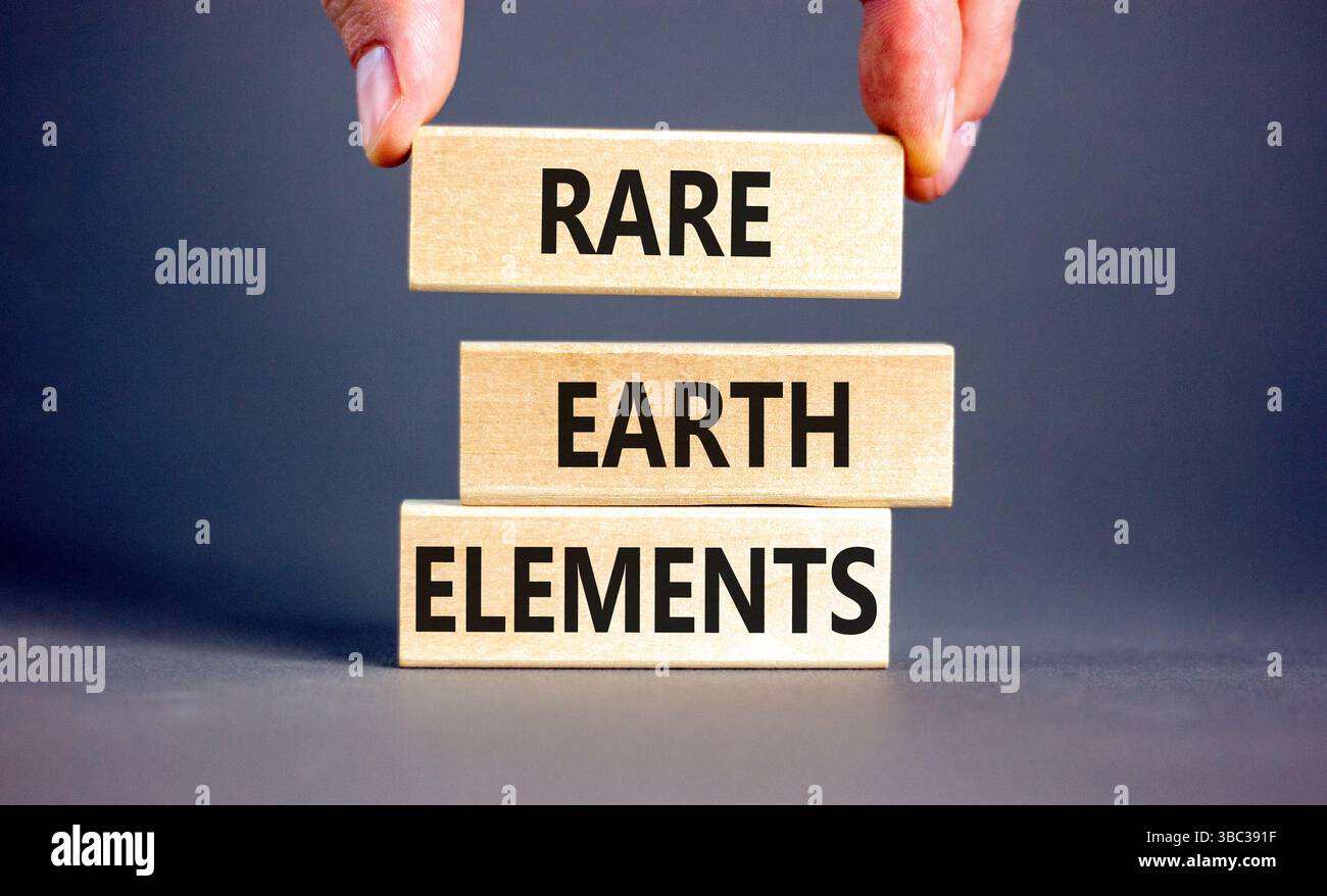 Rare earth elements symbol. Concept words Rare earth elements on ...
