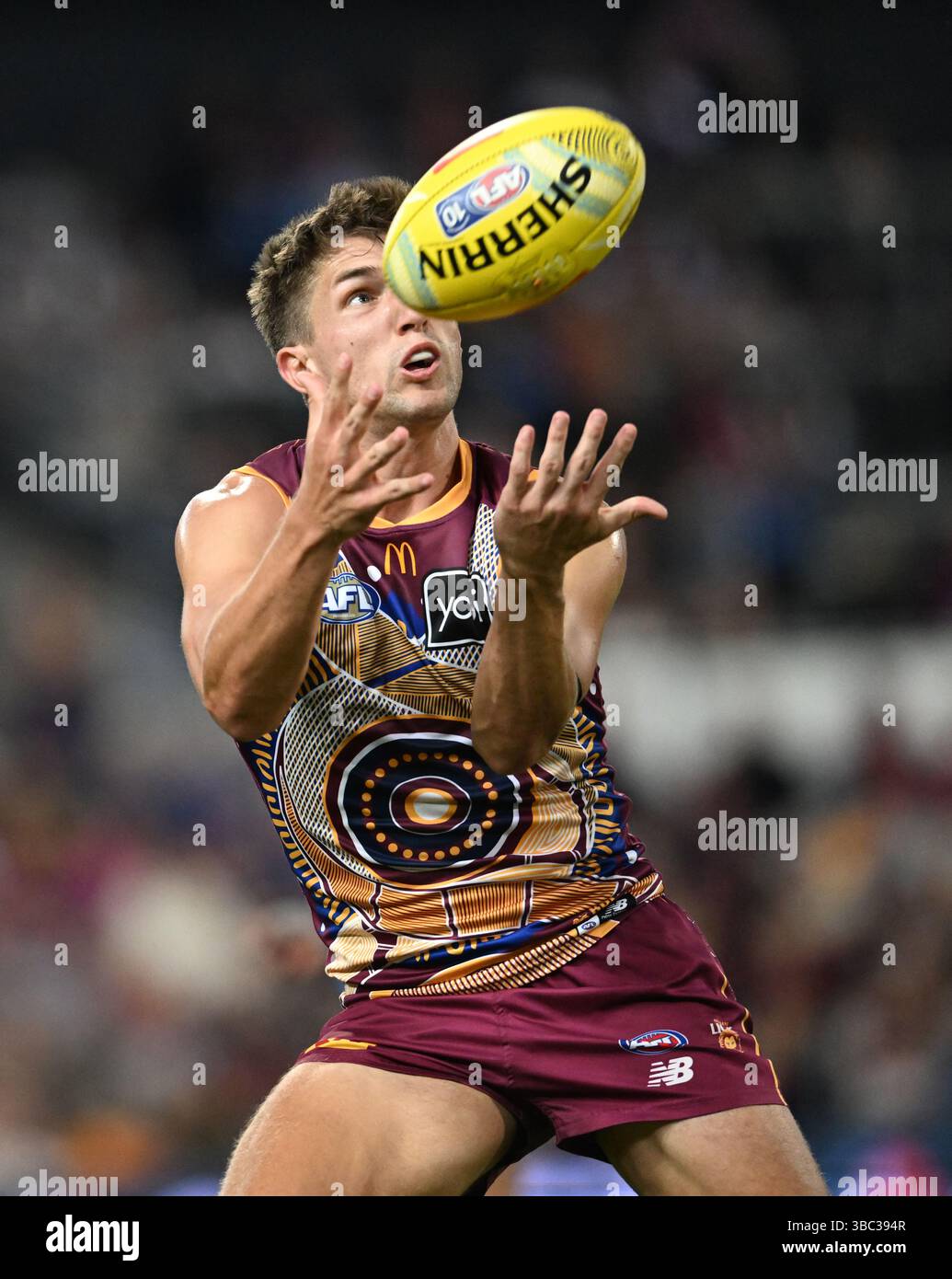 Brisbane, Australia. 18th May, 2025. Zac Bailey of the Lions in action ...