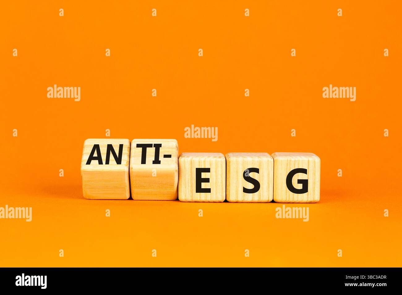Anti-ESG environment social governance symbol. Concept word Anti-ESG on ...