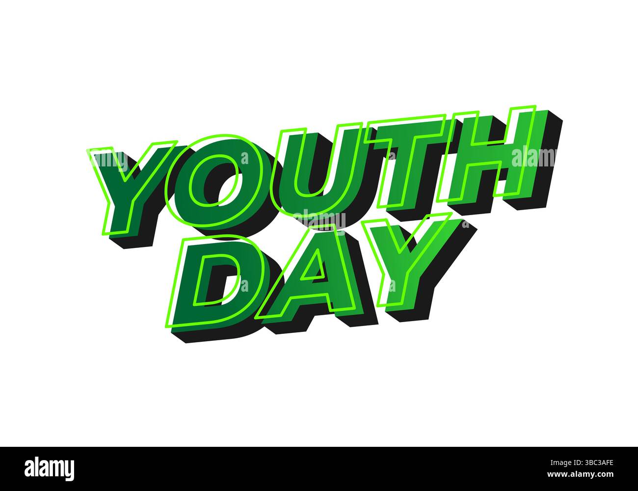 Youth day bold text typography hi-res stock photography and images - Alamy
