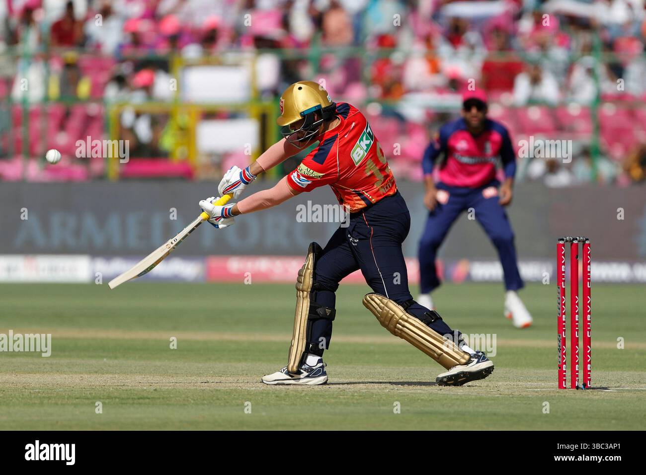 Punjab Kings' Nehal Wadhera plays a shot during the Indian Premier ...