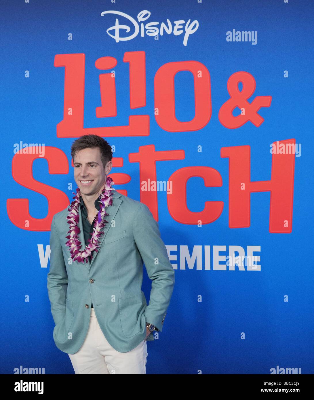 Jonathan Eirich arrives at the Disney's LILO & STITCH World Premiere ...