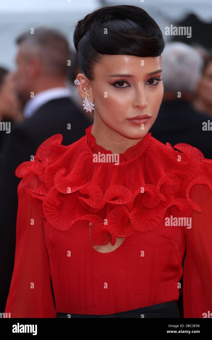 Livia Nunes attends the "Nouvelle Vague" (New Wave) red carpet at the ...
