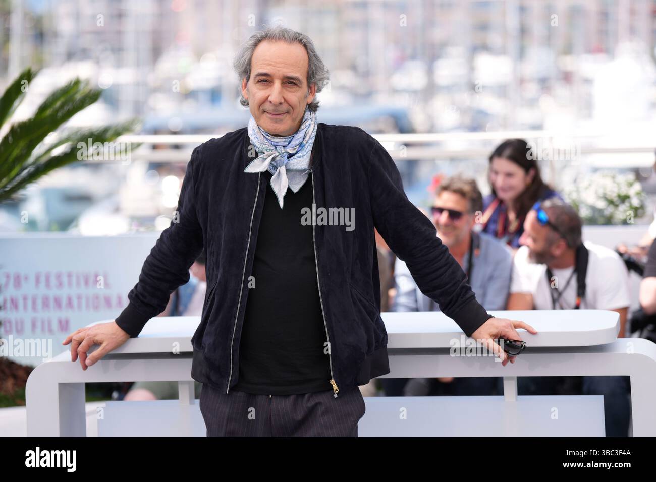 Alexandre Desplat poses for photographers at the Masterclass photo call ...