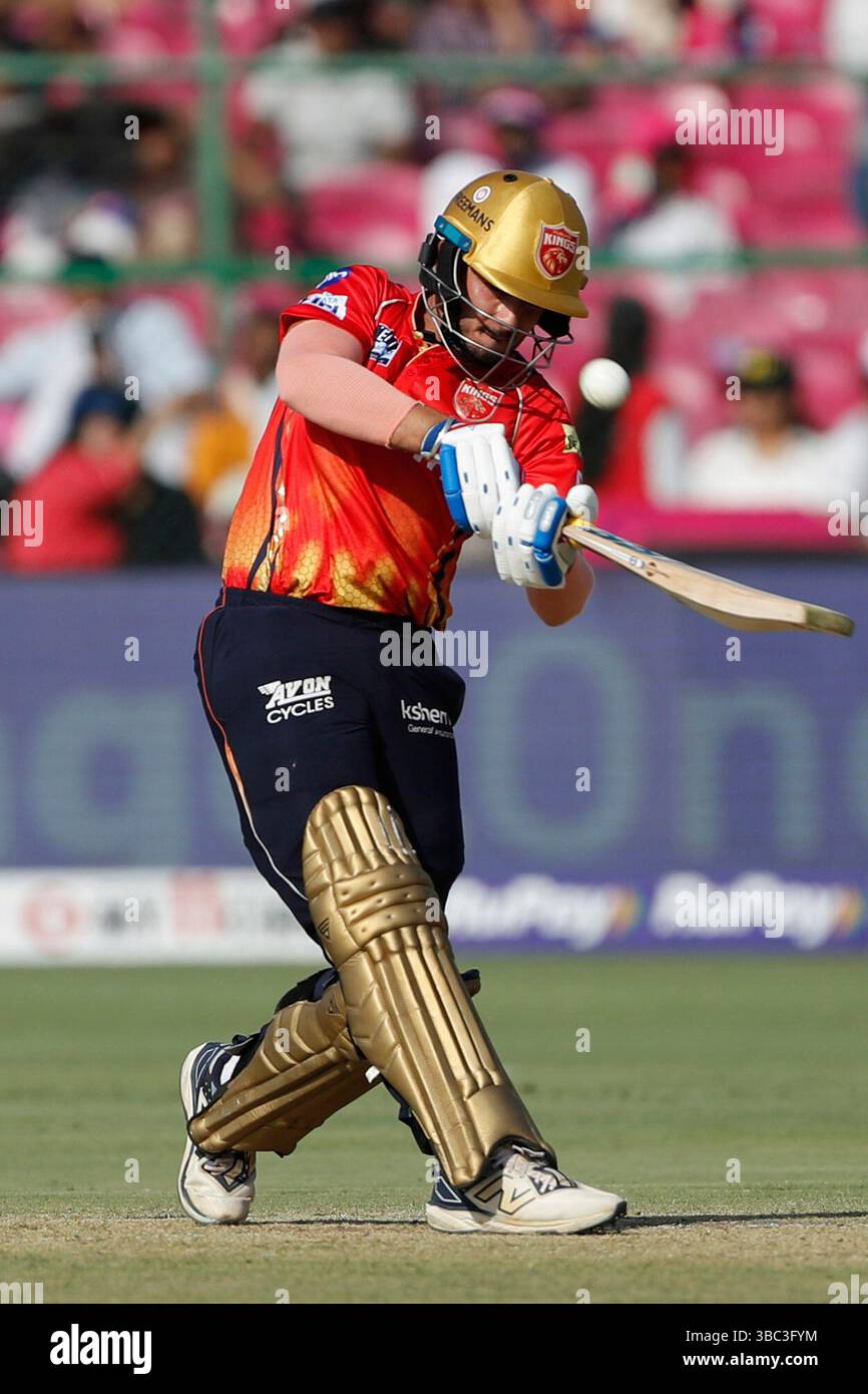 Punjab Kings' Nehal Wadhera plays a shot during the Indian Premier ...