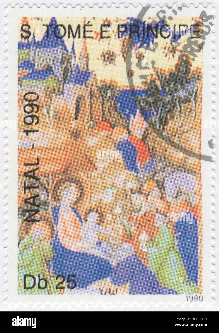 ST. THOMAS AND PRINCE ISLANDS - 1990 November 30: 25 dobra multicolored ...