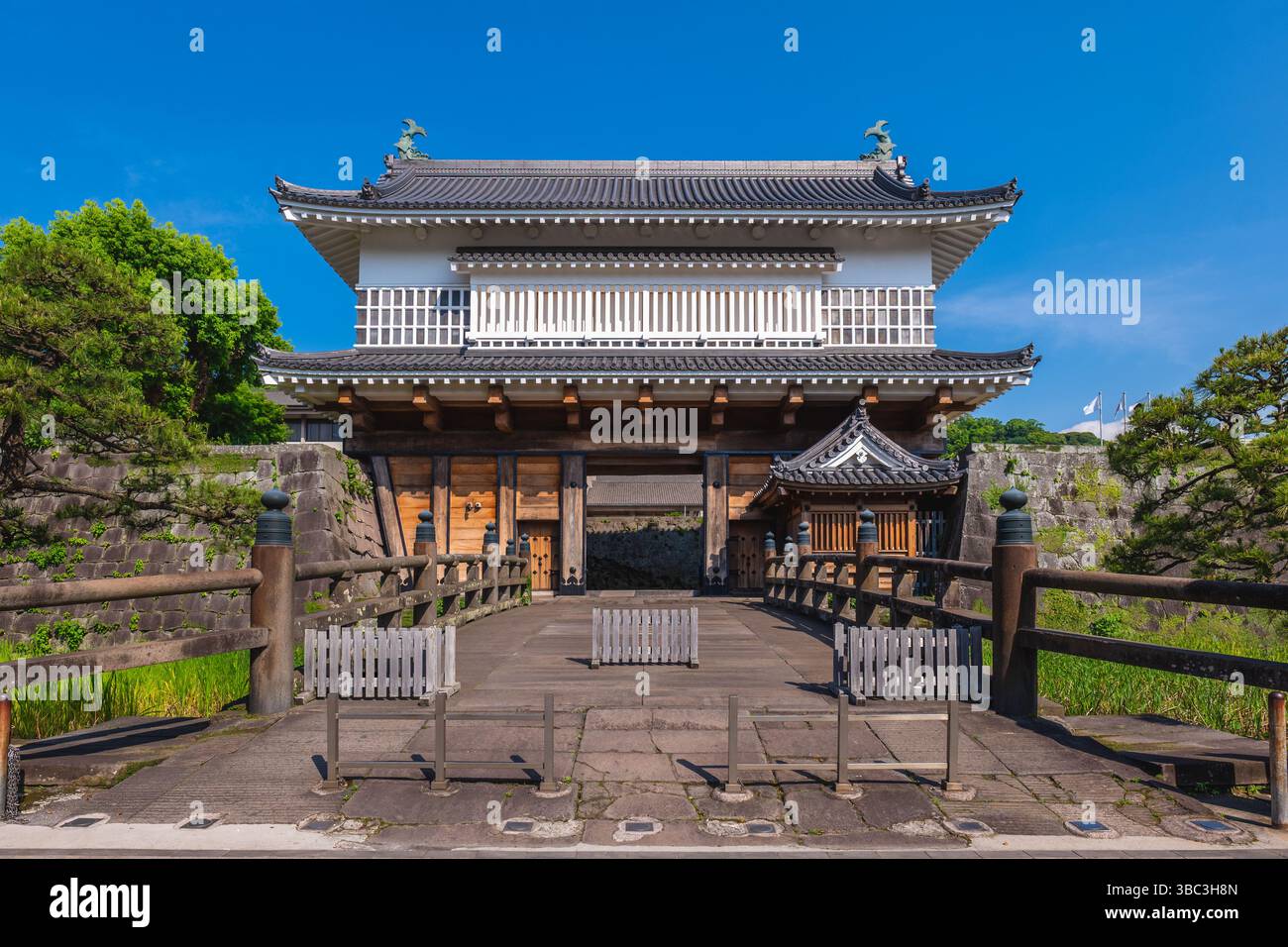Kagoshima Castle, an Edo period flatland style Japanese castle in ...