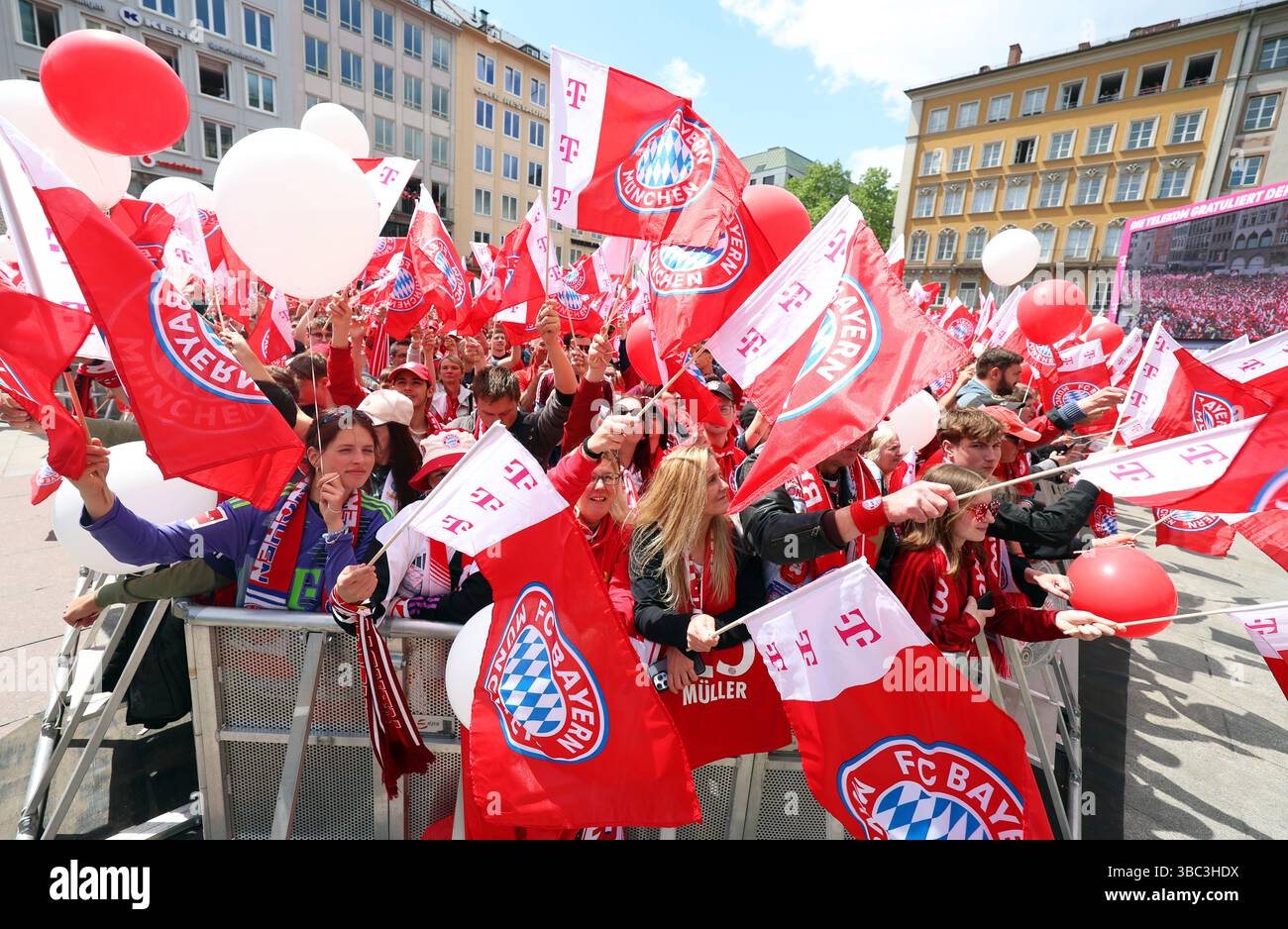 Munich, Germany. 18th May, 2025. Soccer: Bundesliga, championship ...