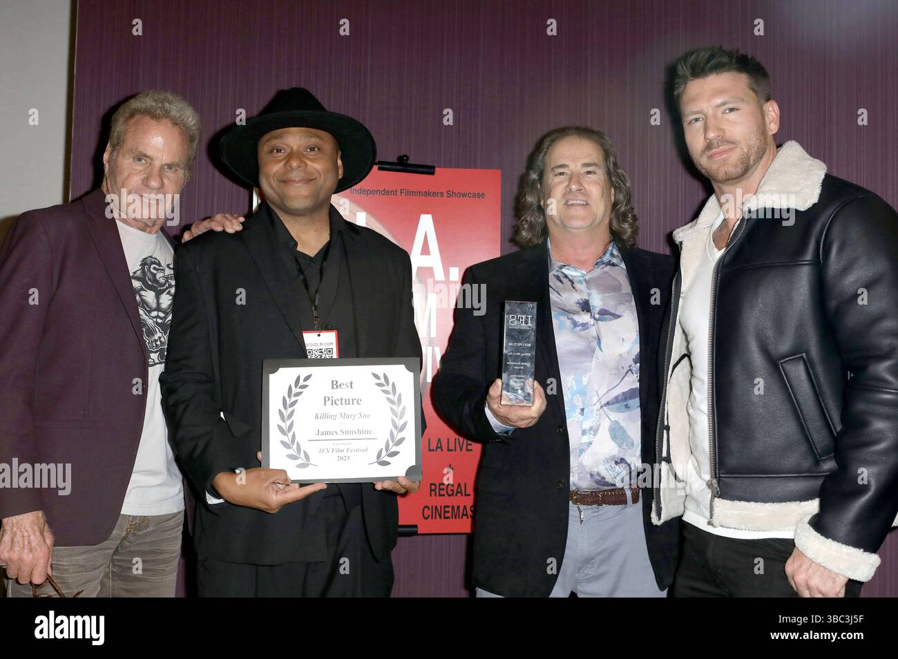 Martin Kove, Larry Layfield, Jonathan Sachar und Jesse Kove beim Independent Filmmakers Showcase ...