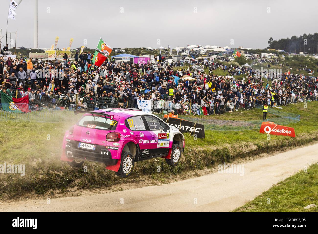 37 Sarah RUMEAU, Julie AMBLARD, Citroen C3 Rally2, action during the ...