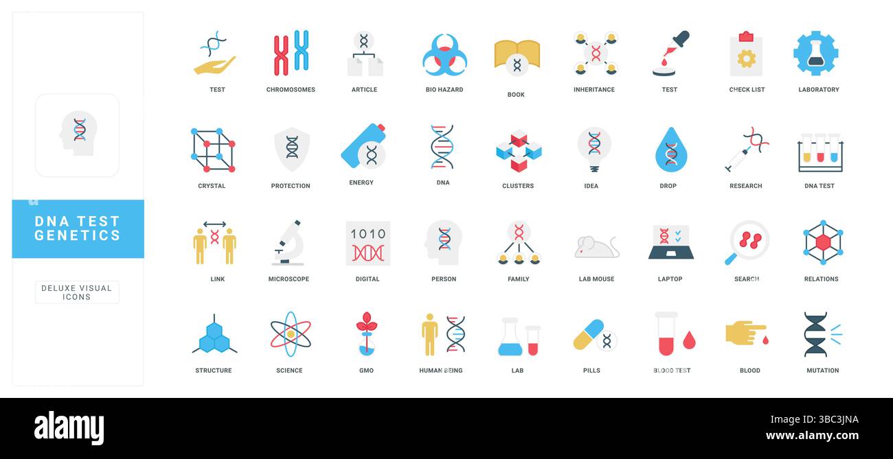 Genetics, DNA laboratory test and GMO engineering, scientific medical ...