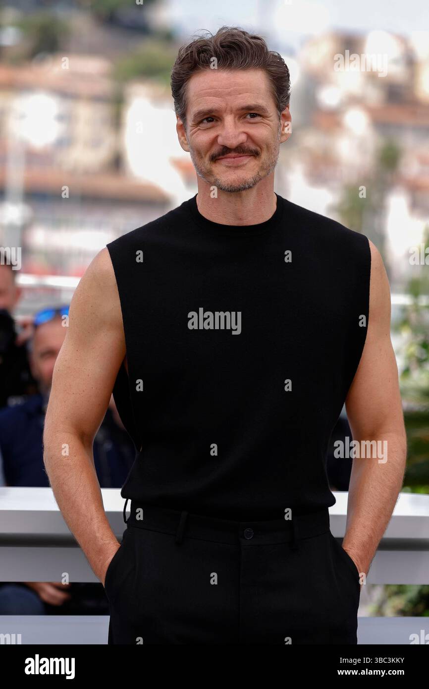 Pedro Pascal poses at the photocall of 'Eddington' during the 78th ...