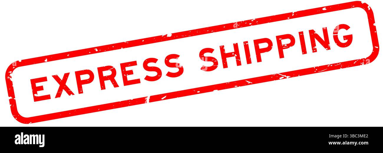 Grunge red express word square hi-res stock photography and images - Alamy