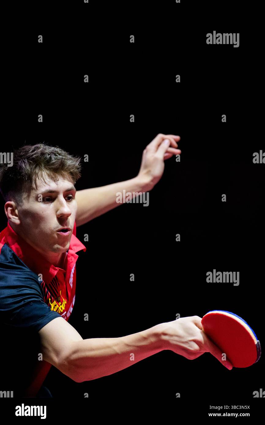 Andreas Levenko of, Austria. , . during the men's singles round of 128 ...