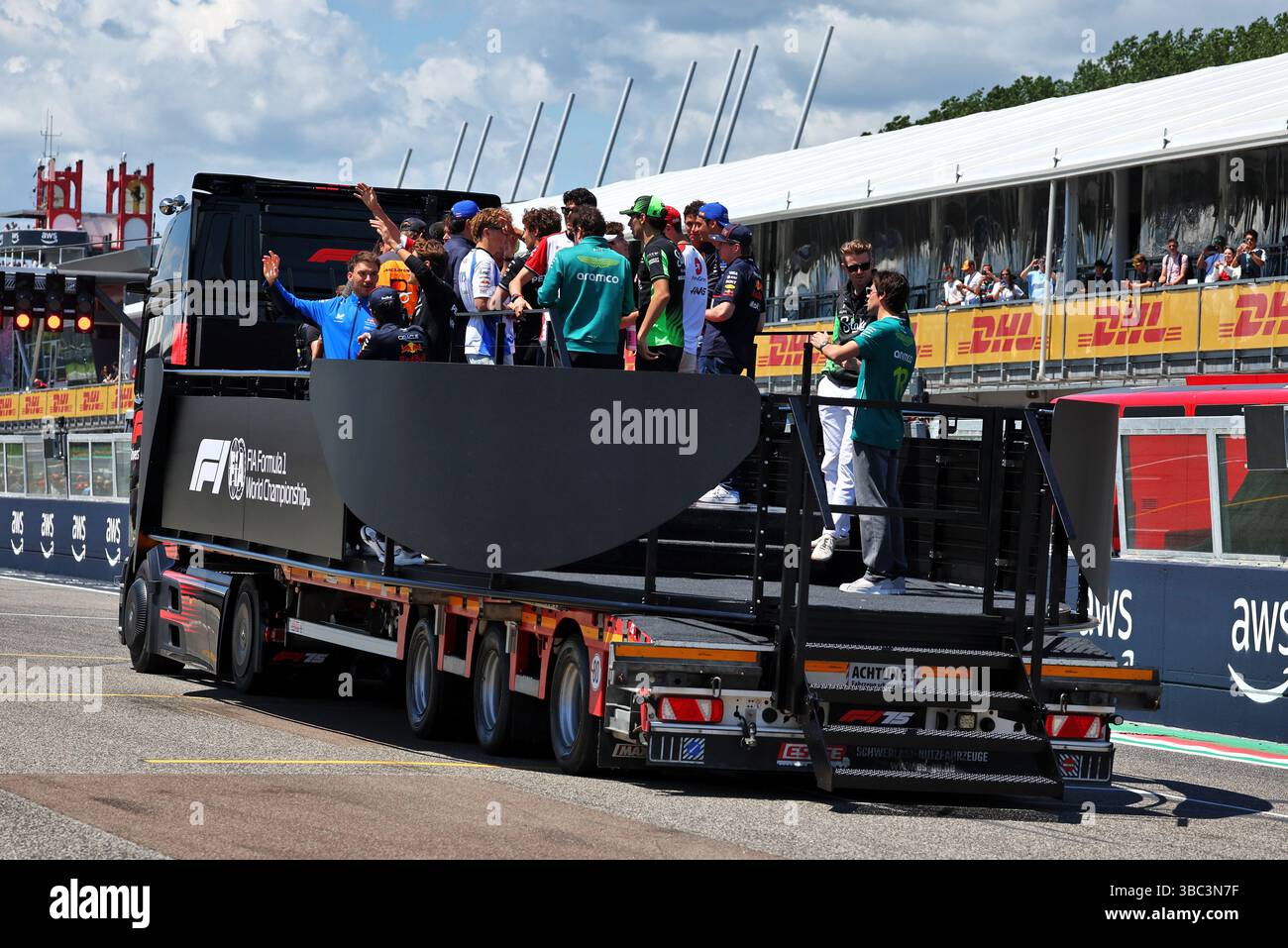Imola, Italy. 18th May, 2025. Drivers' parade. 18.05.2025. Formula 1 ...