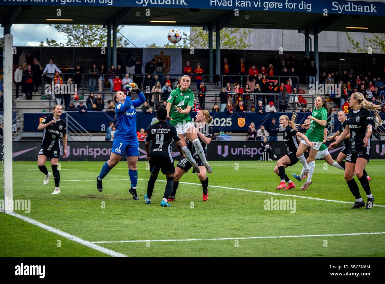 Lyngby, Denmark. 17th May, 2025. Goalkeeper Amanda Brunholt (1) of FC ...
