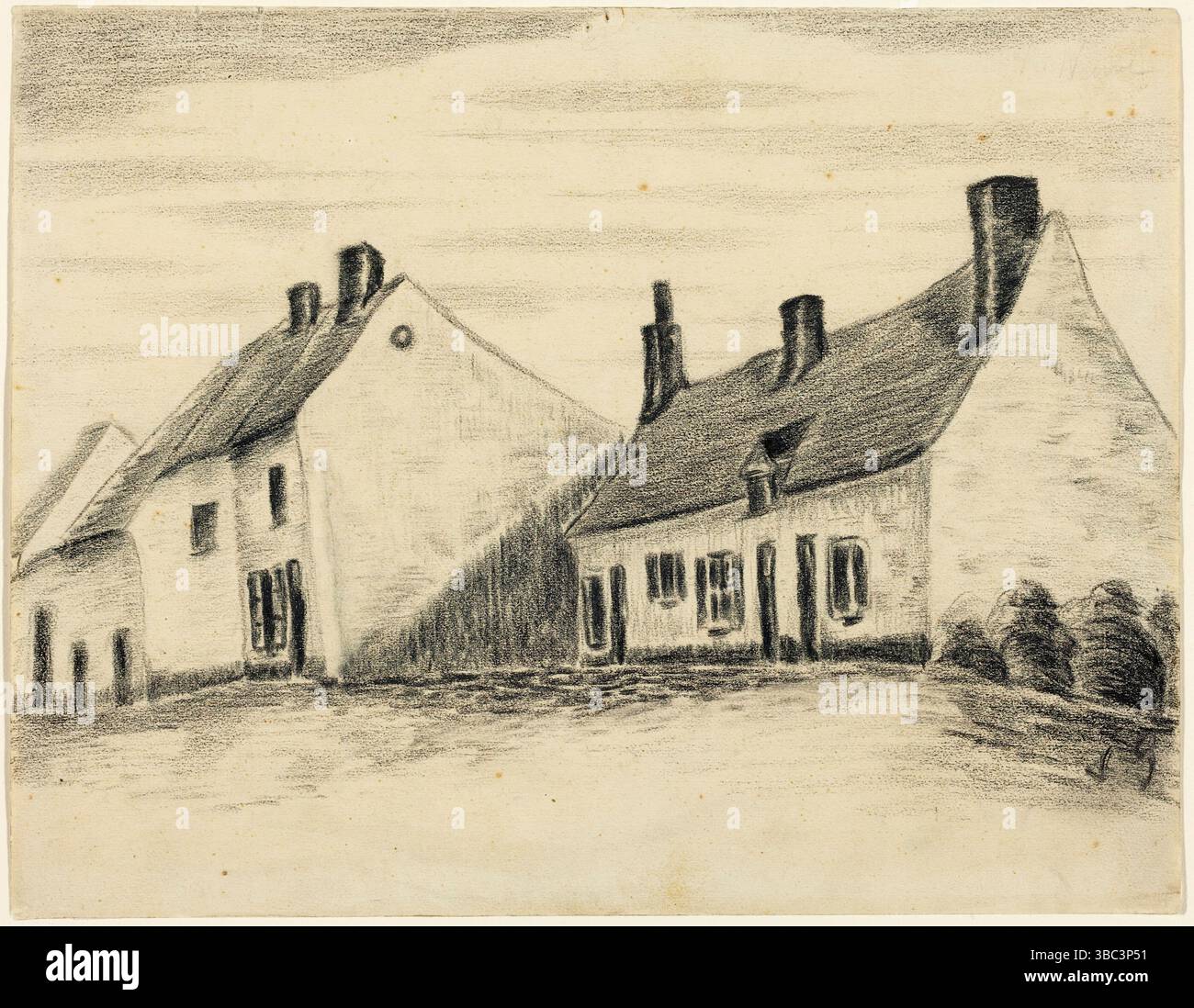 The Zandmennik House. Vincent van Gogh. c. 1879/1880 Stock Photo - Alamy