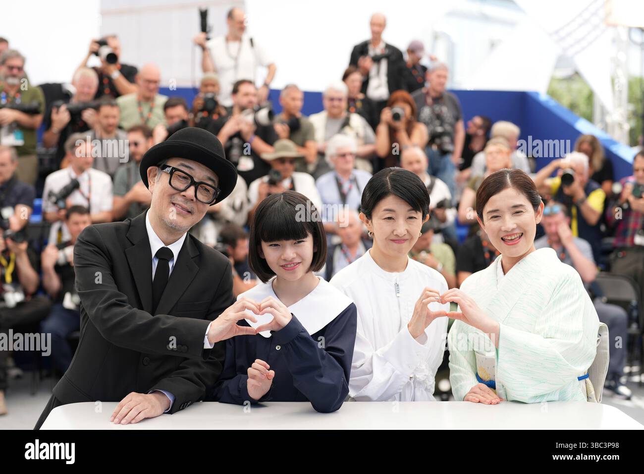 Lily Franky, from left, Yui Suzuki, director Chie Hayakawa and Hikari ...