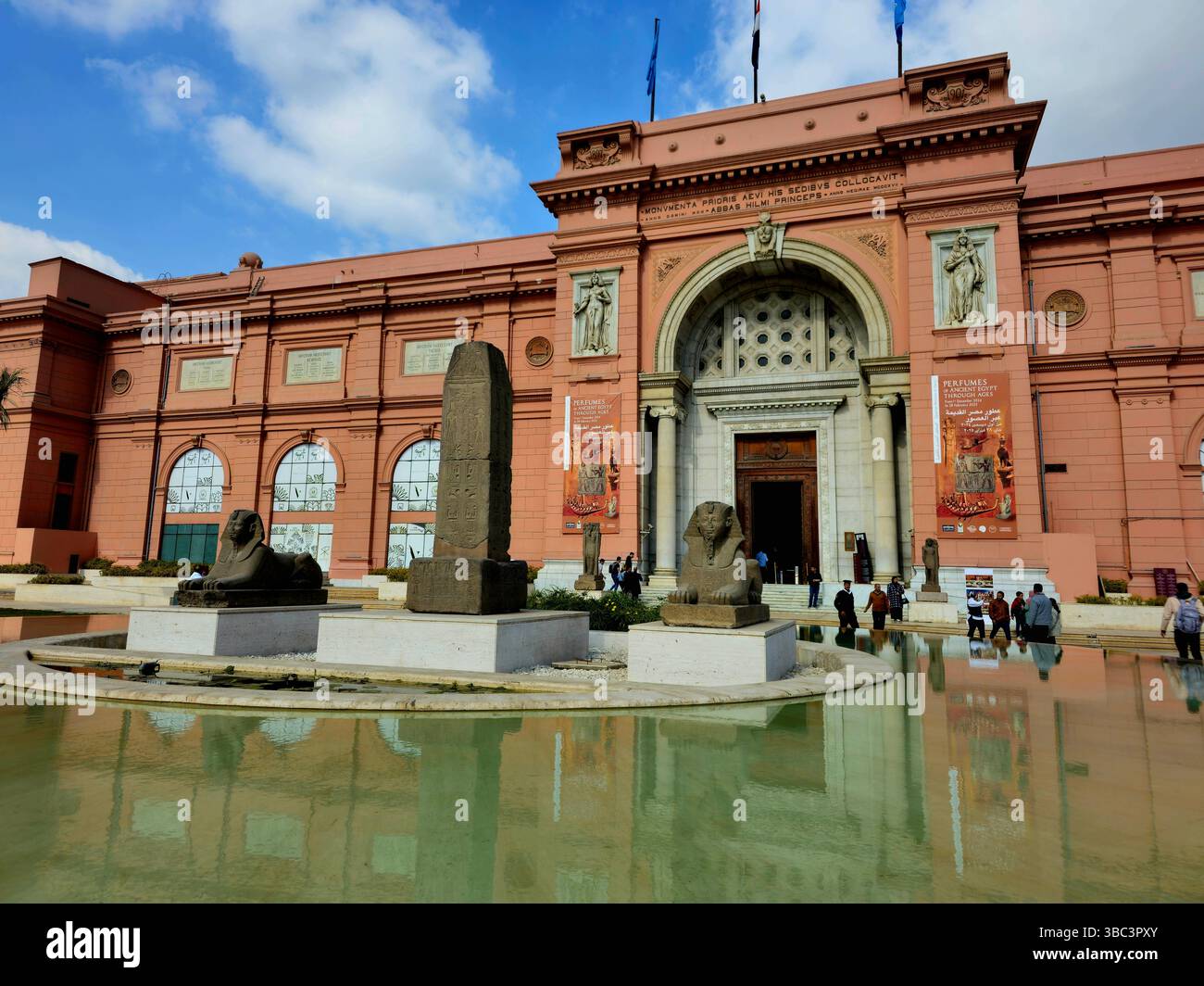 Cairo, Egypt, February 1 2025: The Exterior of The Museum of Egyptian ...