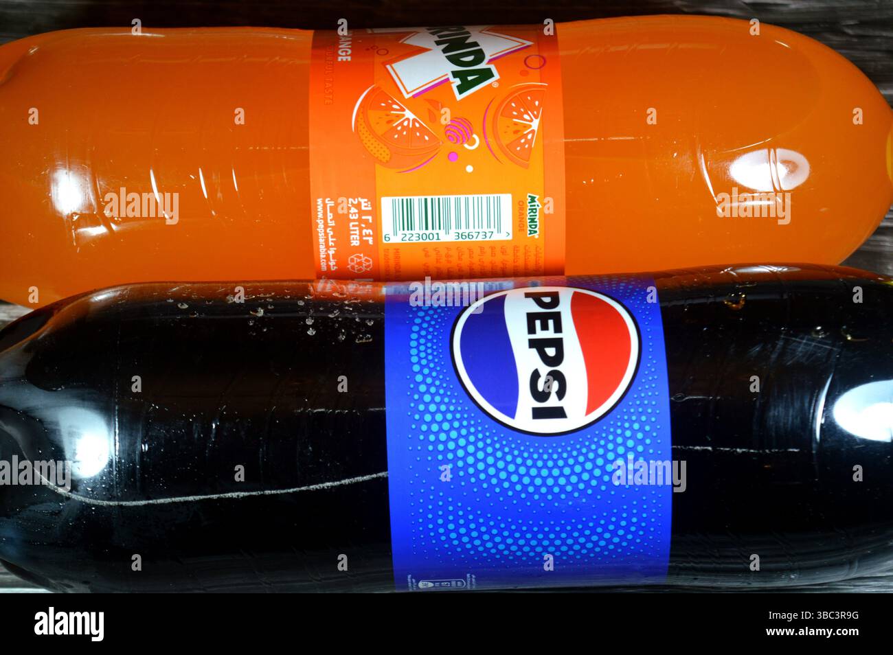 Cairo, Egypt, May 11 2025: Pepsi, a Cola flavor plastic bottle, a ...