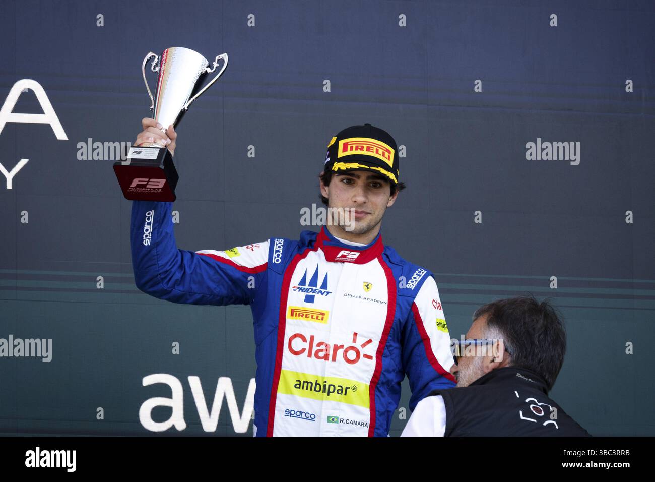 CAMARA Rafael (bra), Trident, Dallara F3 2025, portrait podium during the 3rd round of the 2025 ...