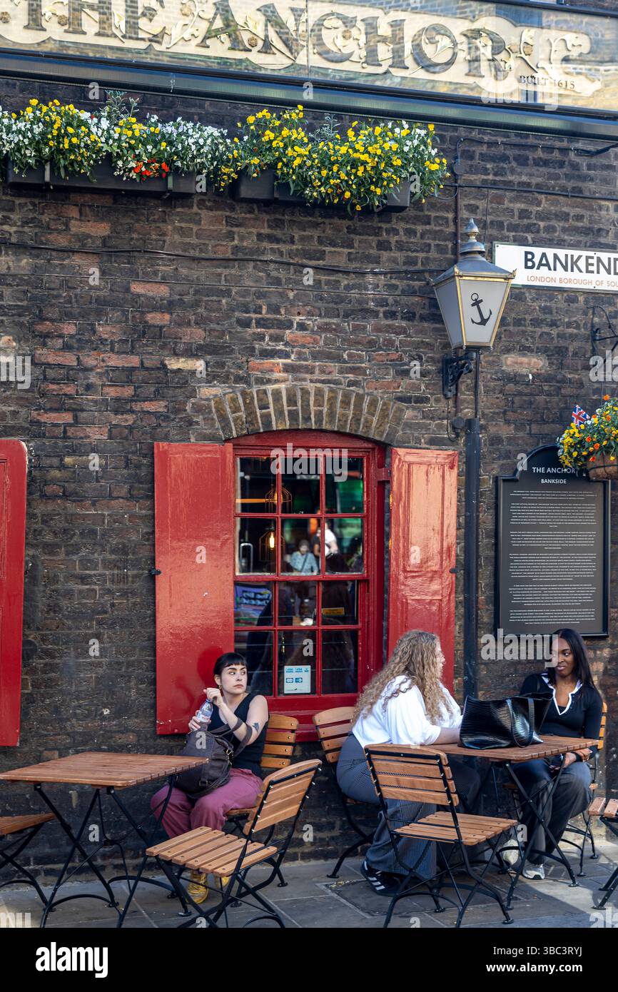 London, , UK, 15 May 2025, People are sitting at tables outside The ...