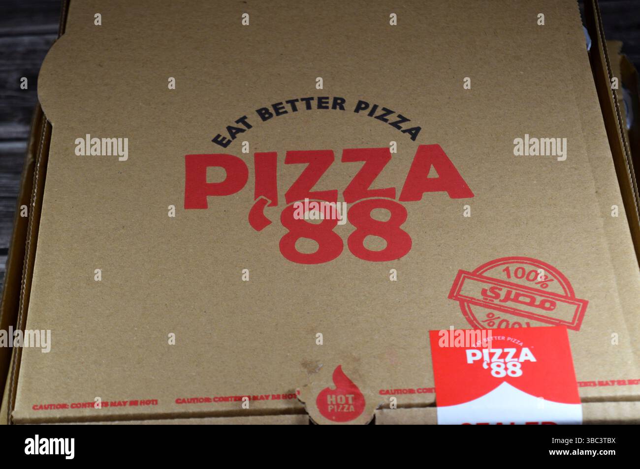 Cairo, Egypt, May 5 2025: Pizza 88 is a restaurant located in Egypt ...