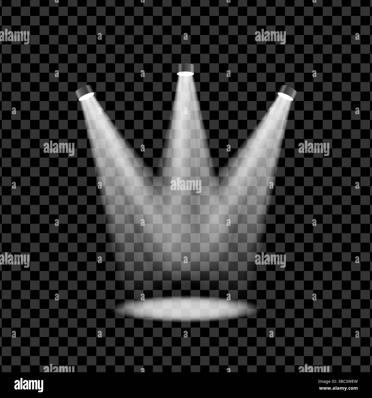 White spotlight effect background Stock Vector Image & Art - Alamy