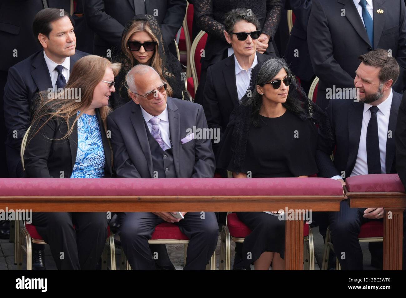 Louis Prevost, elder brother of Pope Leo XIV front row second from left ...