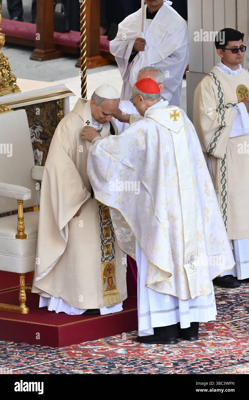 Vatican City, Italy. 18th May, 2025. Pope Leo XIV Holy Mass for the ...