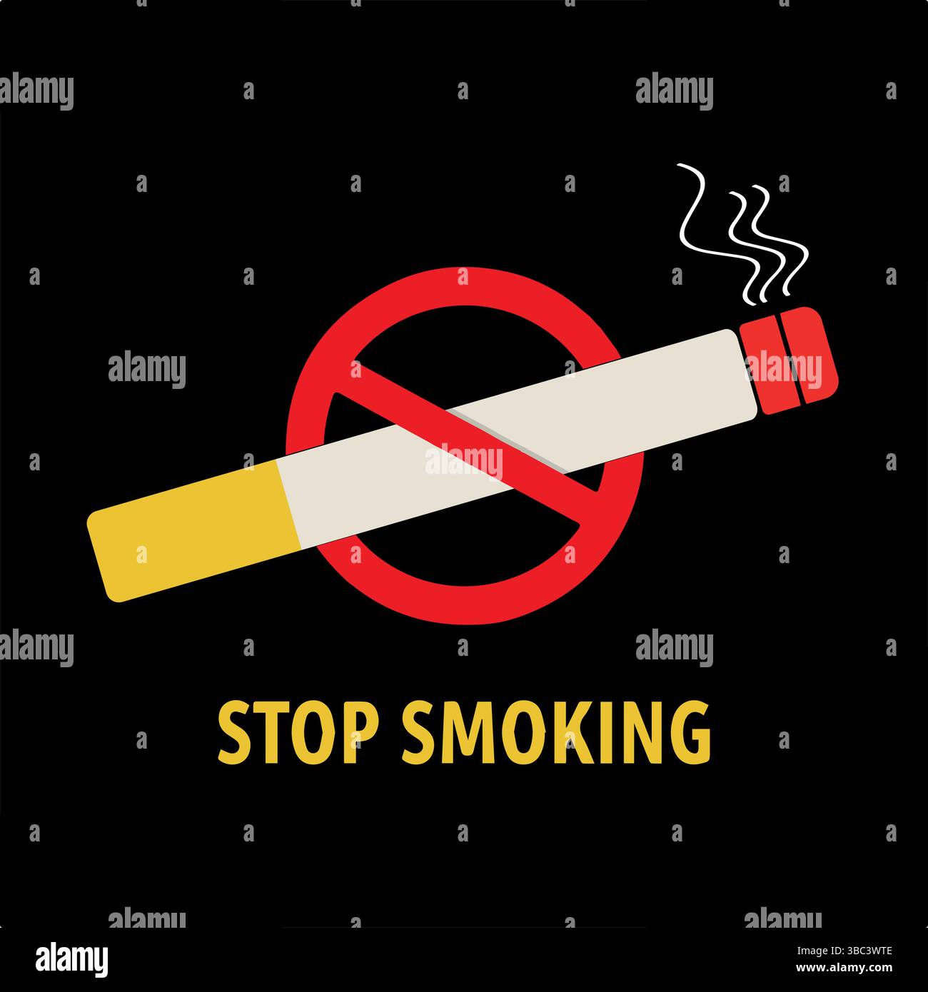 Stop Smoking Awareness Poster – Anti-Tobacco No Smoking Campaign ...