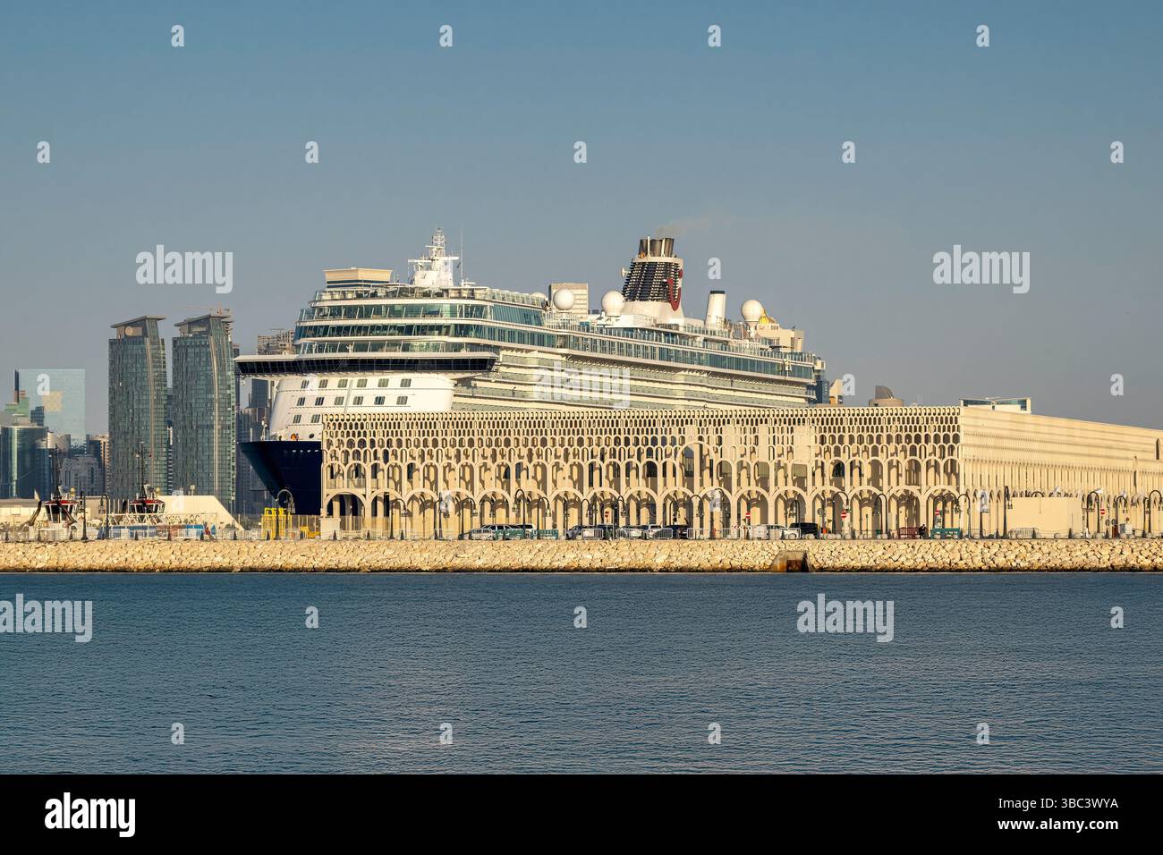 Cruise Ship Mein Schiff 4 arrives in Old Doha Port Mina District Doha ...