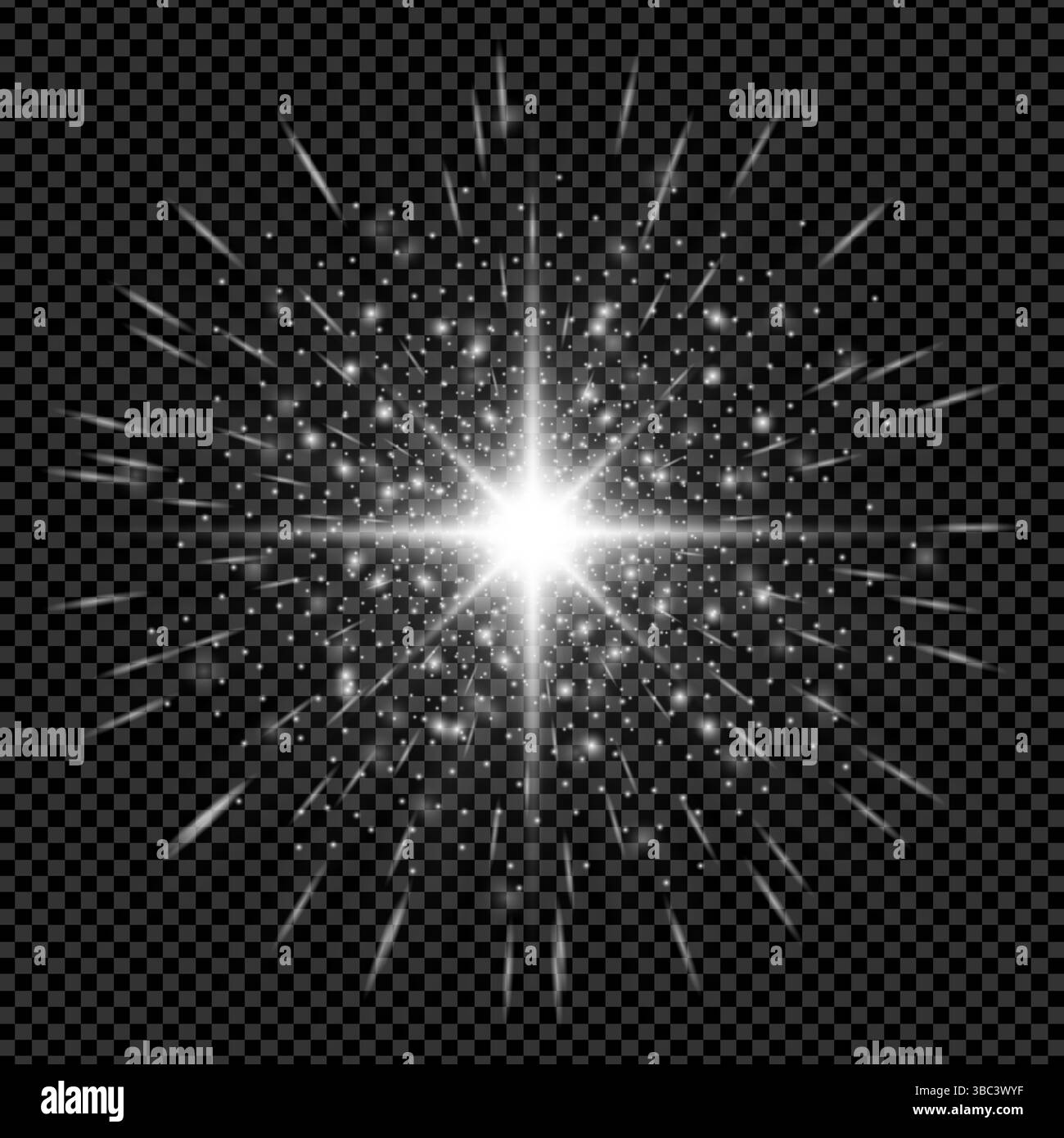 White starburst effect background Stock Vector Image & Art - Alamy