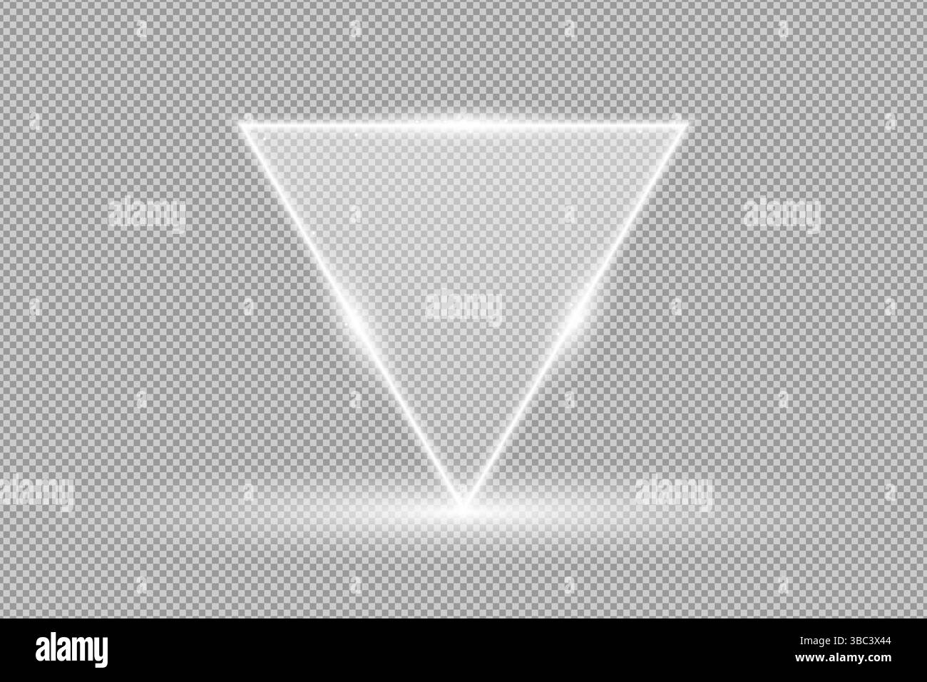 Illuminated triangle Black and White Stock Photos & Images - Alamy