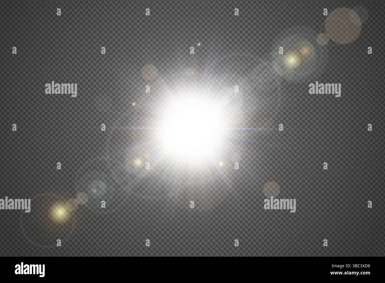 Realistic sun flare effect background Stock Vector Image & Art - Alamy