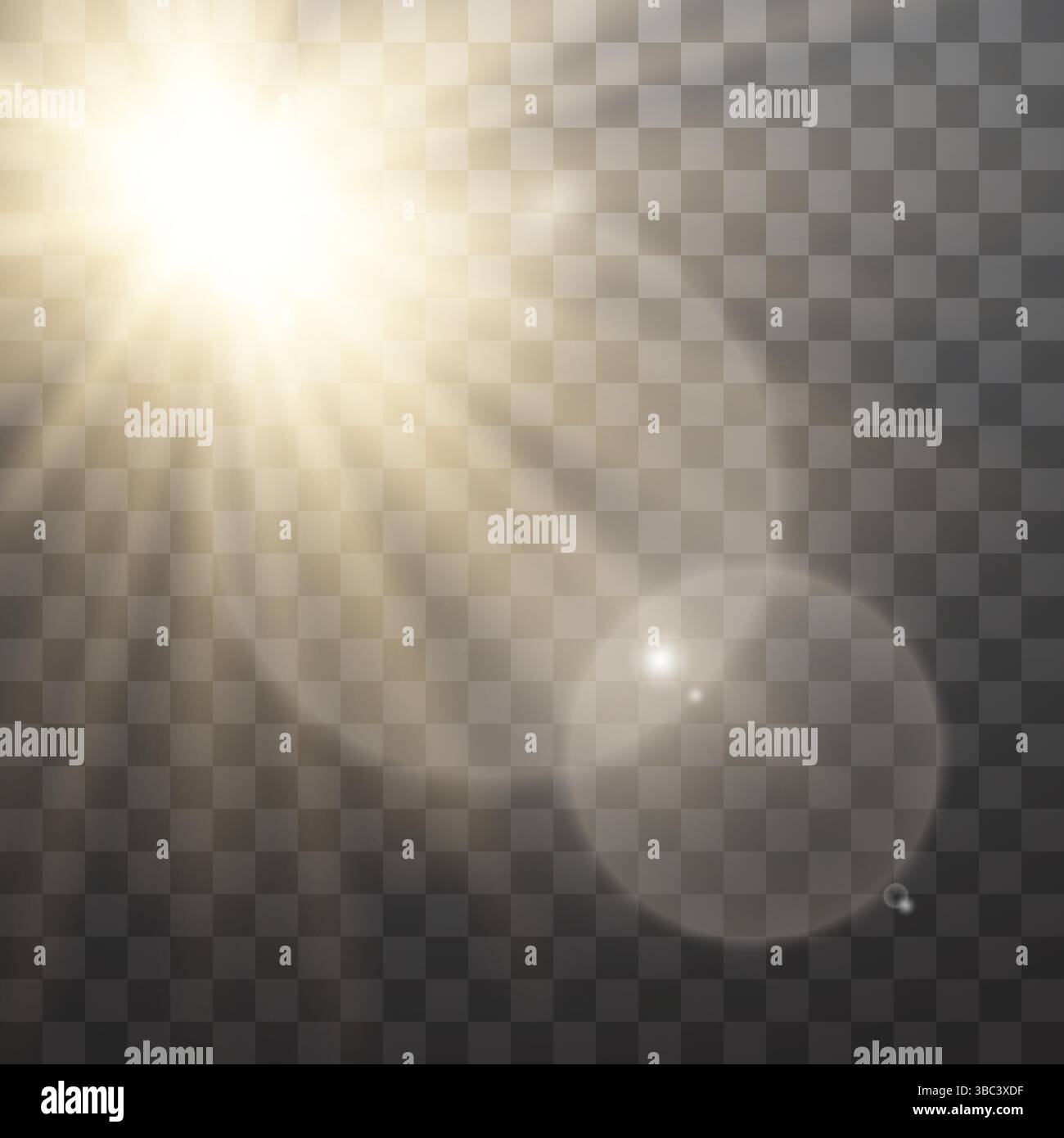 Realistic sun flare effect background Stock Vector Image & Art - Alamy