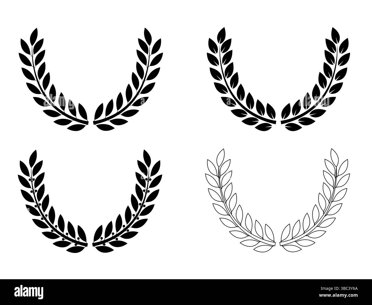 Laurel wreath vector illustration Stock Vector Image & Art - Alamy