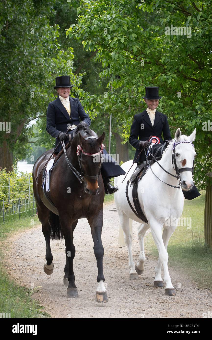 Windsor, Berkshire, UK. 18th May, 2025. Ladies side saddle in the ...