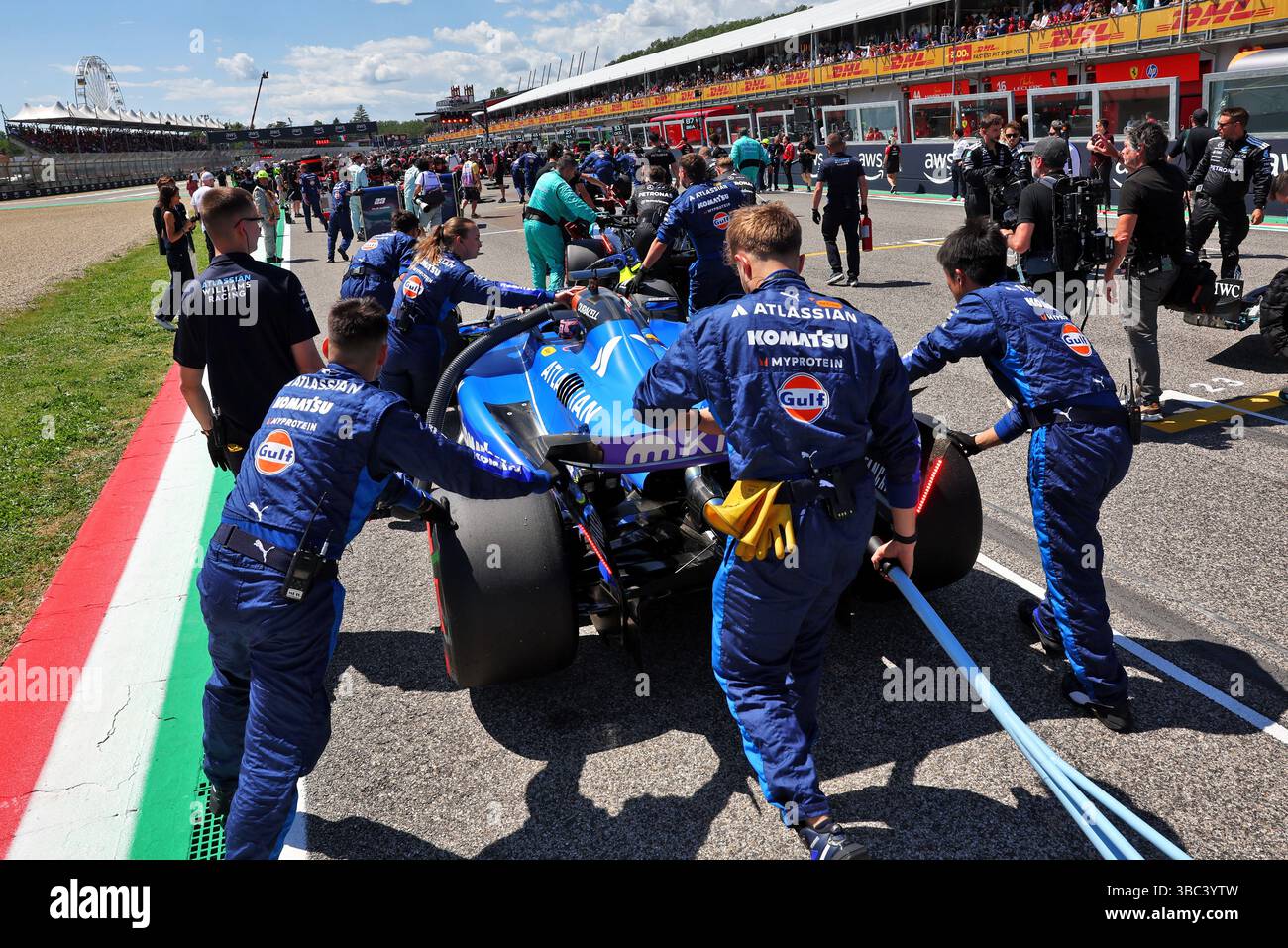 Imola, Italy. 18th May 2025. Alexander Albon (THA) Atlassian Williams ...