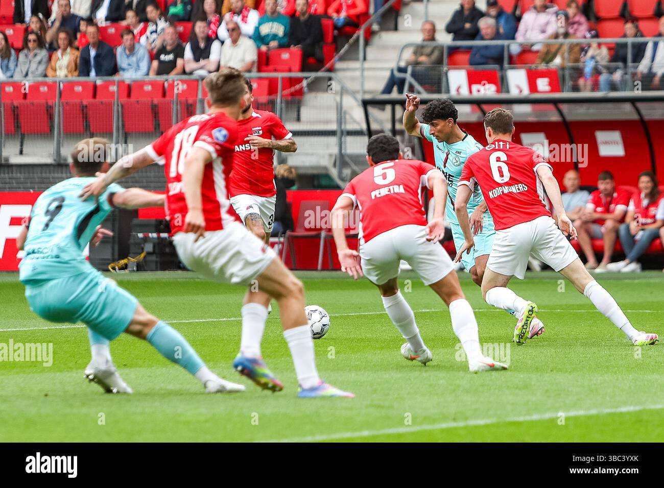 Alkmaar, Netherlands. 18th May, 2025. ALKMAAR - 18-05-2025, AFAS Stadium. Dutch Eredivisie ...