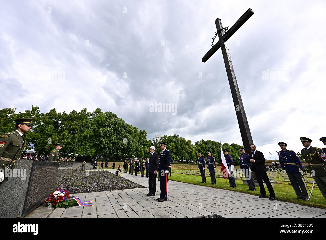 Terezin, Czech Republic. 18th May, 2025. Czech President Petr Pavel ...