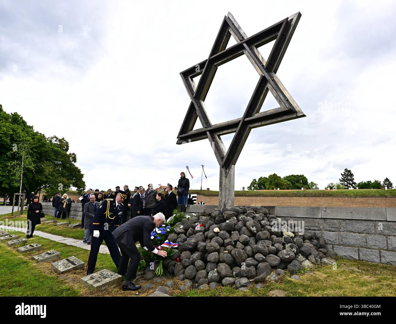 Terezin, Czech Republic. 18th May, 2025. Czech President Petr Pavel ...